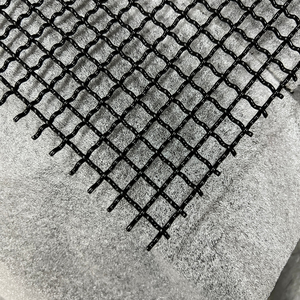 Stahl verzinkt Wellengitter MW10x10 - 2,0mm dick - Schwarz – Doone GmbH